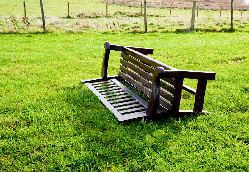 Overturned bench stock photo. Image of outdoors, seat - 13313676