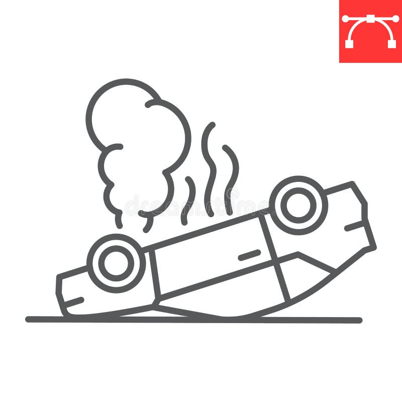 Overturned Car Stock Illustrations – 214 Overturned Car Stock ...