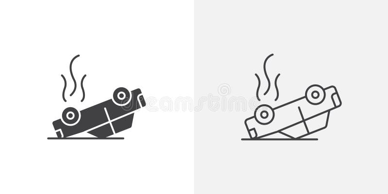 Overturned Car Stock Illustrations – 290 Overturned Car Stock ...