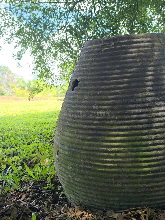 An Overturned Flower Pot that is No Longer Used Stock Image - Image of ...