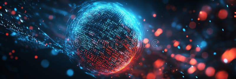 An Overview of Abstract Digital Data Backgrounds, Current Technological ...