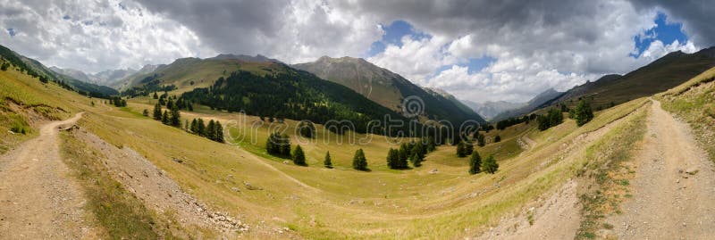 Overview of the alps stock photo. Image of colors, mountain - 39845700
