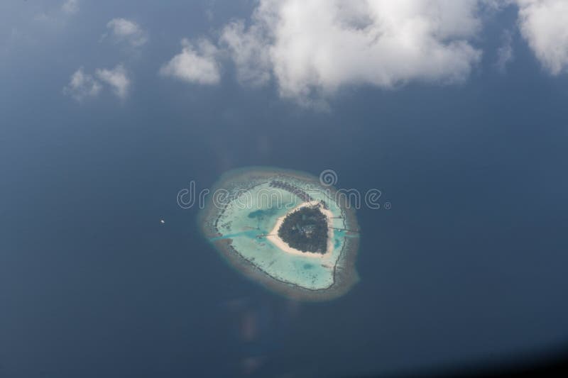 Overview at Ari Atoll in the Maldives Stock Image - Image of blue ...