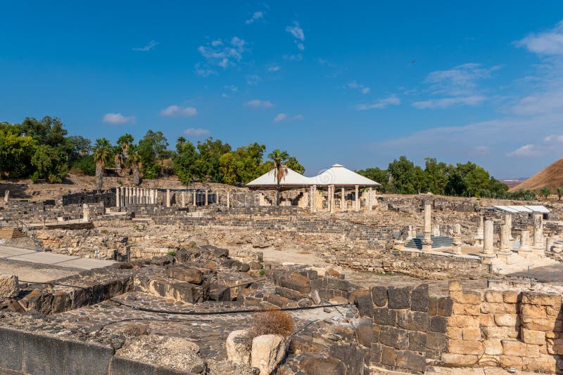 Overview of Beit she`an Ancient Ruins in Israel Editorial Image - Image ...
