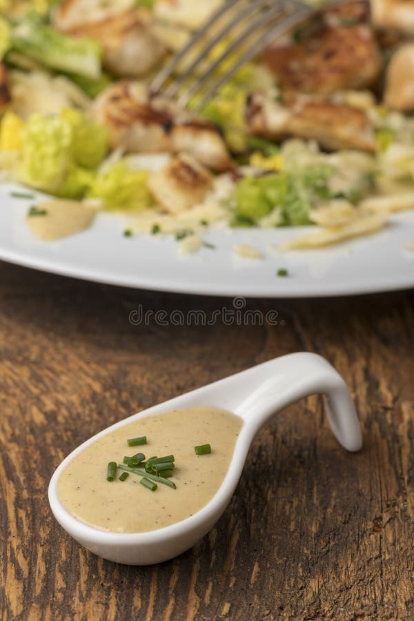 Overview of a cesar salad stock photo. Image of cesar - 147218846