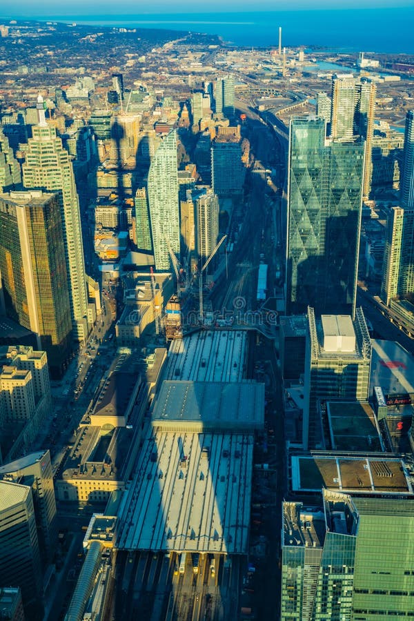 Overview of the Cityscape and Roads Editorial Image - Image of lighting ...