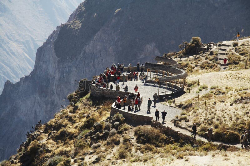 Colca Canyon View Point, Peru. Editorial Stock Photo - Image of ...