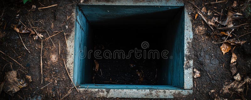 Overview of a Crawl Space Entrance in a Natural Setting Surrounded by ...