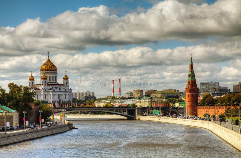 Overview of Downtown Moscow Stock Image - Image of kremlin, exterior ...