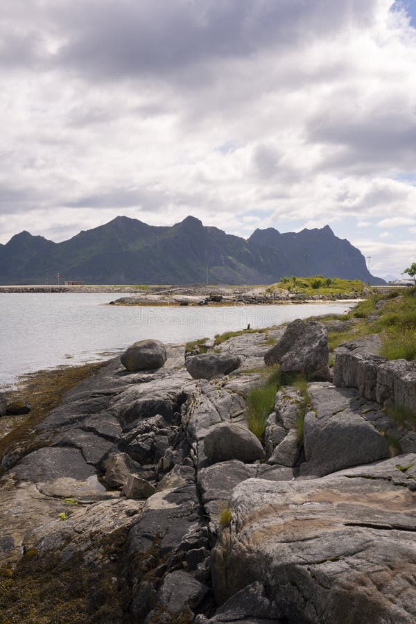 Overview in Eggun in Norway Stock Image - Image of panoramic, rocks ...