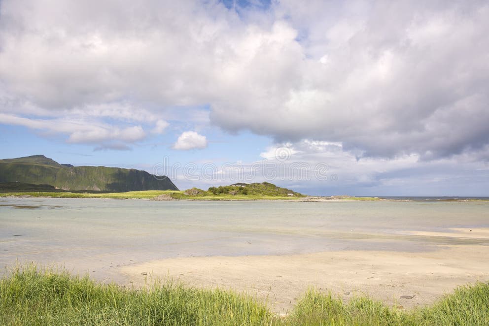 Overview in Eggun in Norway Stock Photo - Image of sunset, midnight ...