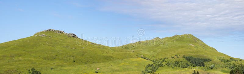 Overview in Eggun in Norway Stock Photo - Image of meadow, countryside ...