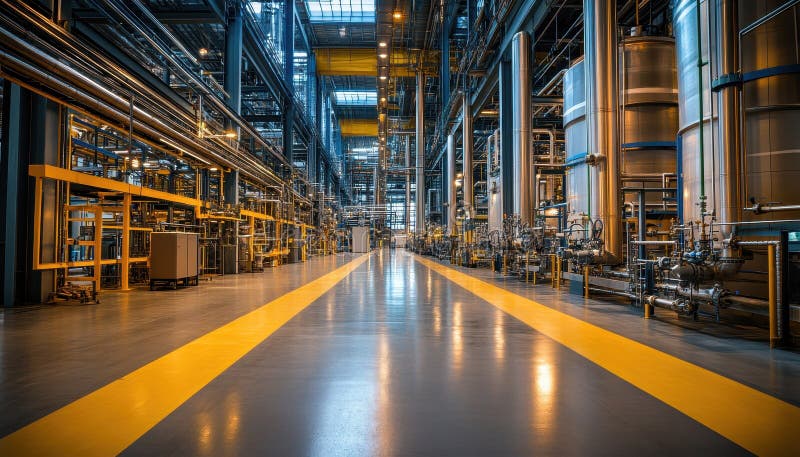 Overview of a Facility Highlighting Dynamics of Resource Transformation Stock Image - Image of ...