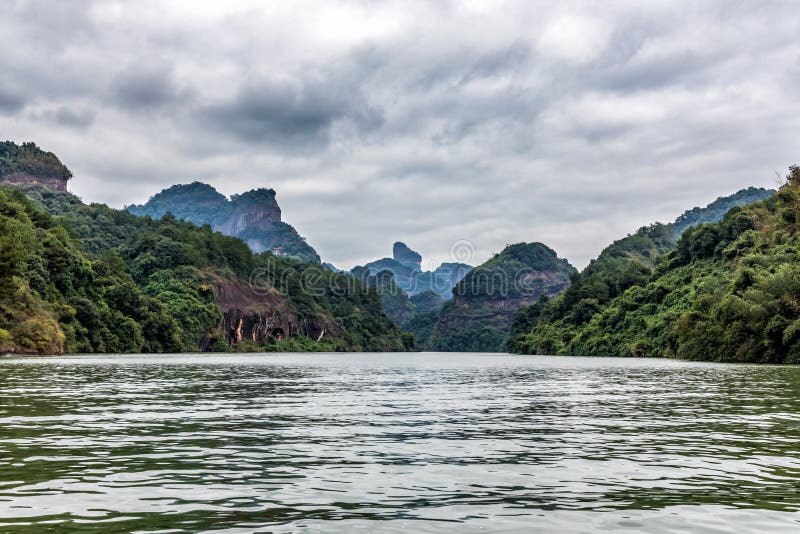 Overview of the Famous Mount Danxia, China Stock Photo - Image of ...