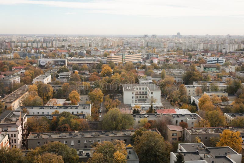 Overview of Floreasca Area in Northern Bucharest Editorial Stock Image ...