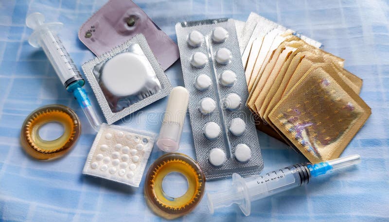 Overview of Hormonal Devices and Birth Control Methods Stock ...