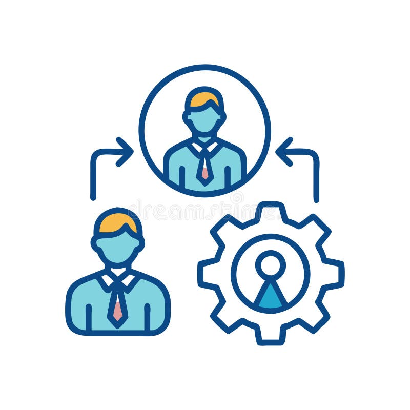 Overview Icon for Human Resource Development Stock Vector ...