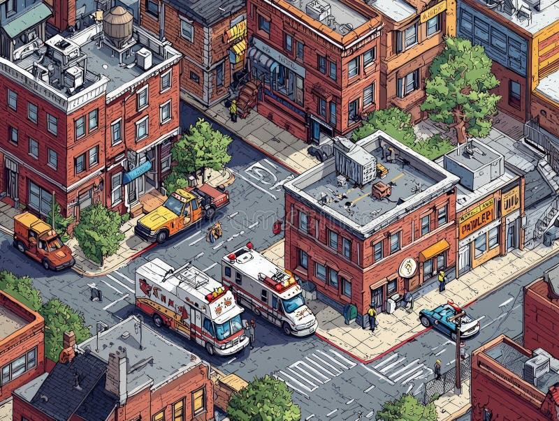 An Overview Illustration Representing Various Aspects of Public Safety ...