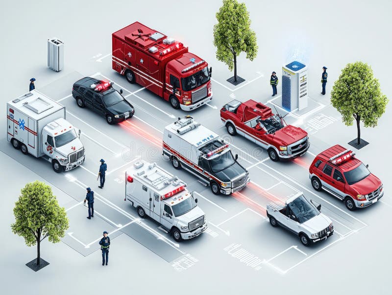 An Overview Illustration Representing Various Aspects of Public Safety ...