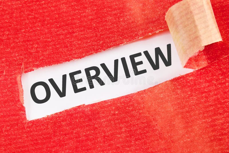 OVERVIEW the Inscription Under the Torn Paper on a White Background ...