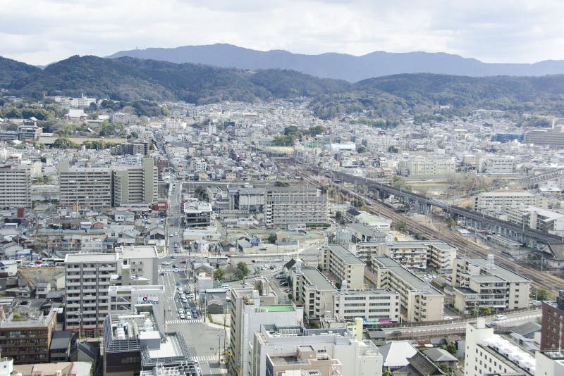 Overview on Kyoto city editorial photo. Image of japan - 28773876