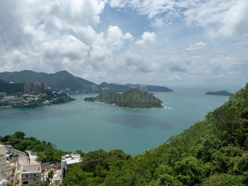 Overview of the Middle Island and Deep Water Bay in Hong Kong Stock ...
