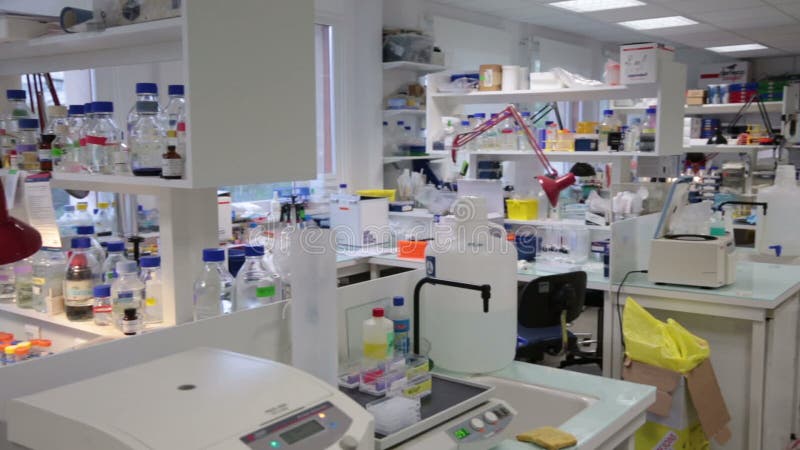 Overview of a Modern Laboratory Stock Footage - Video of clinical ...