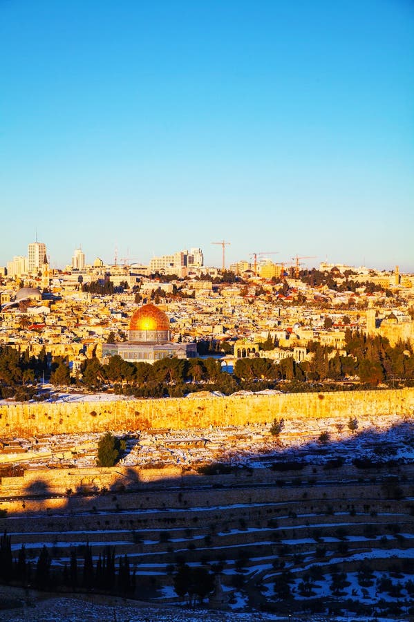 Overview of Old City in Jerusalem, Israel Stock Photo - Image of israel ...