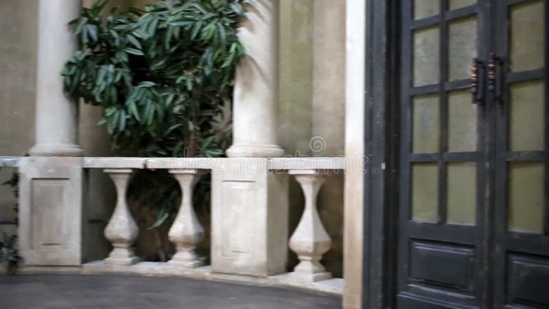 Overview of Old House Inner Courtyard with Stock Footage - Video of ...