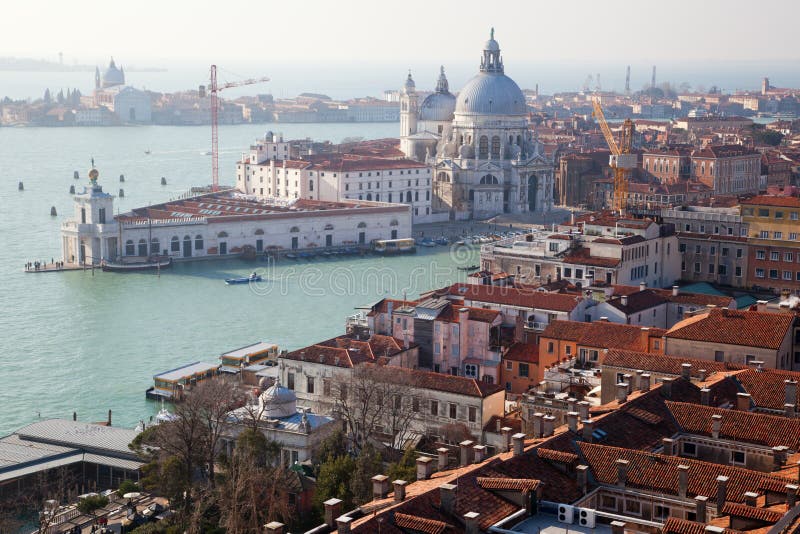 Overview over Venice stock image. Image of aerial, venice - 29215739