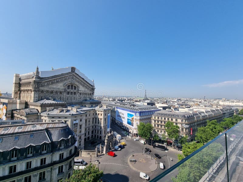 Overview of Paris from Rooftop 2 Editorial Image - Image of france ...