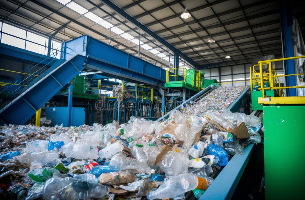 Overview of Plastic Recycling Operations Stock Illustration ...