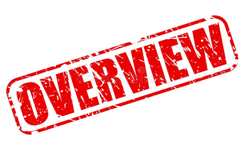 OVERVIEW red stamp text stock vector. Illustration of business - 100033726