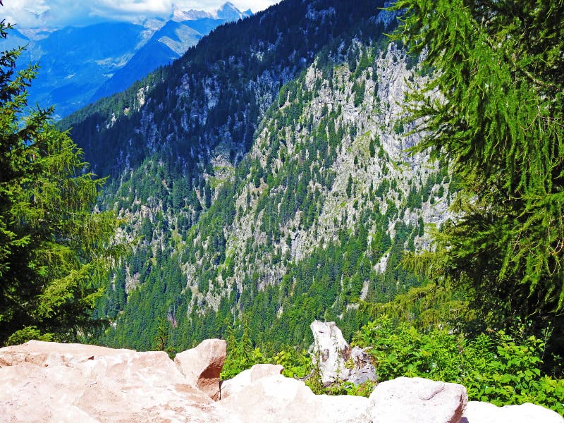 Overview of the South Tyrolean Mountains Stock Photo - Image of ...