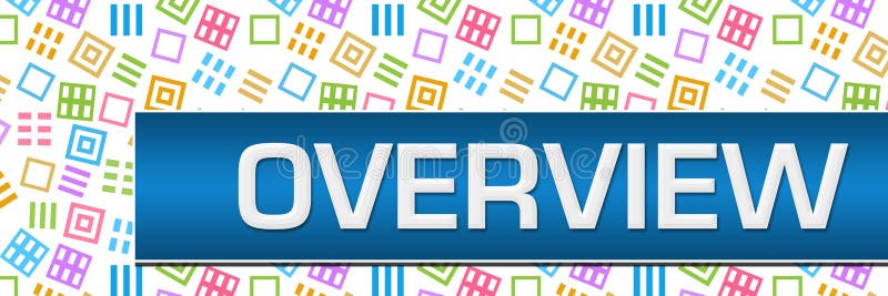 Overview Written with Chalk on Blackboard Vector Illustration Icon Logo ...