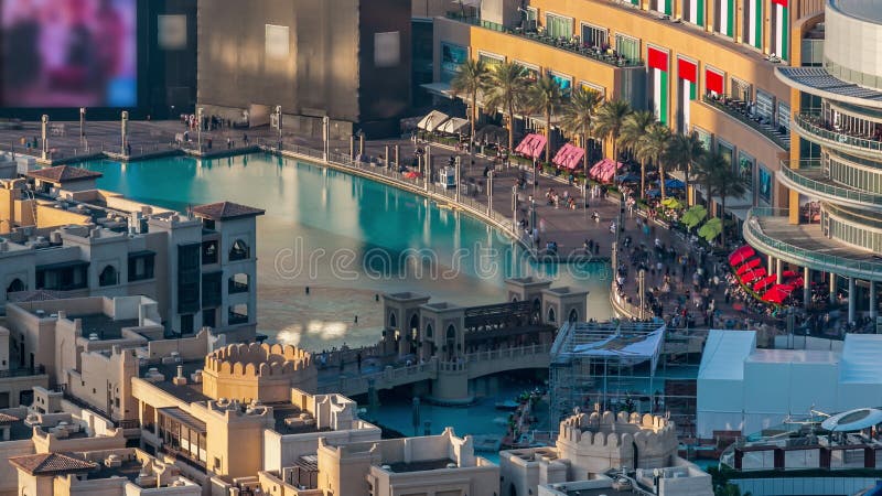 Dancing Fountains at Dubai Mall Near Burj Khalifa in United Arabic ... Dancing Fountains at Dubai Mall Near Burj Khalifa in United Arabic ...