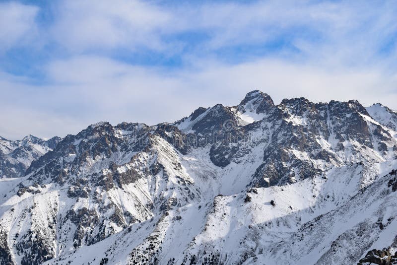 View from Kumbel peak stock photo. Image of clouds, white - 177174724