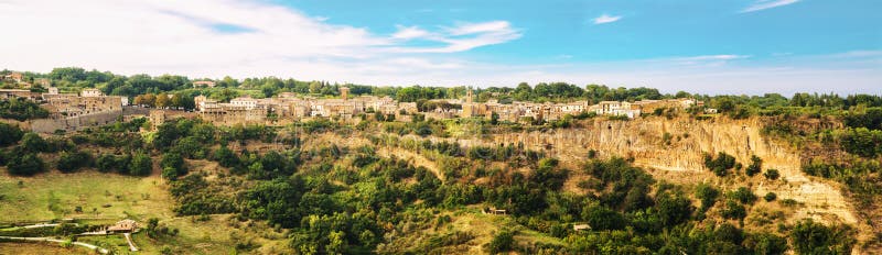 Overview of the Town of Lubriano Lazio Italy Stock Image - Image of ...