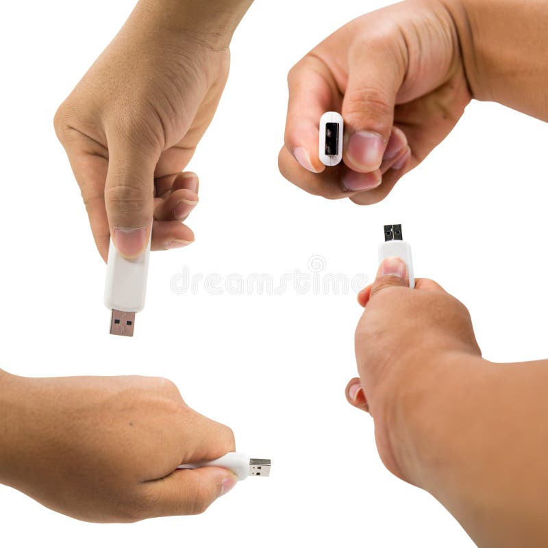 Person Inserting a Usb Drive into a Laptop Stock Photo - Image of ...