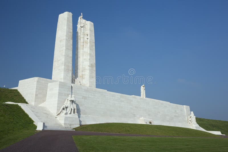 The Vimy Ridge Canadian War Memorial In France Stock Photo - Image of ...