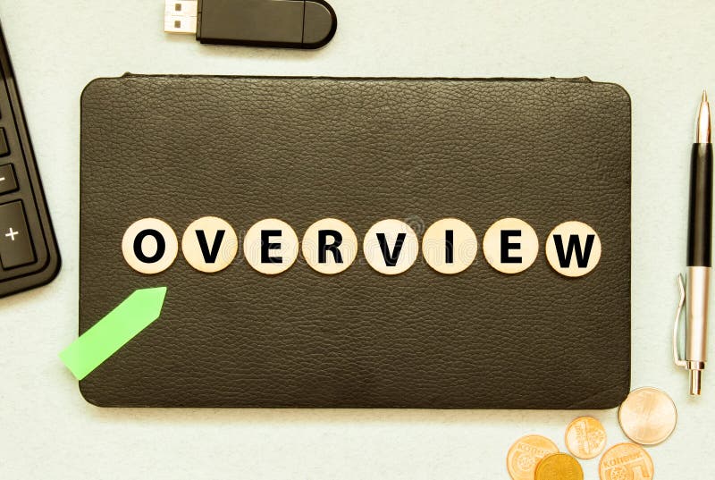 OVERVIEW Word Made with Building Blocks Stock Photo - Image of summary ...