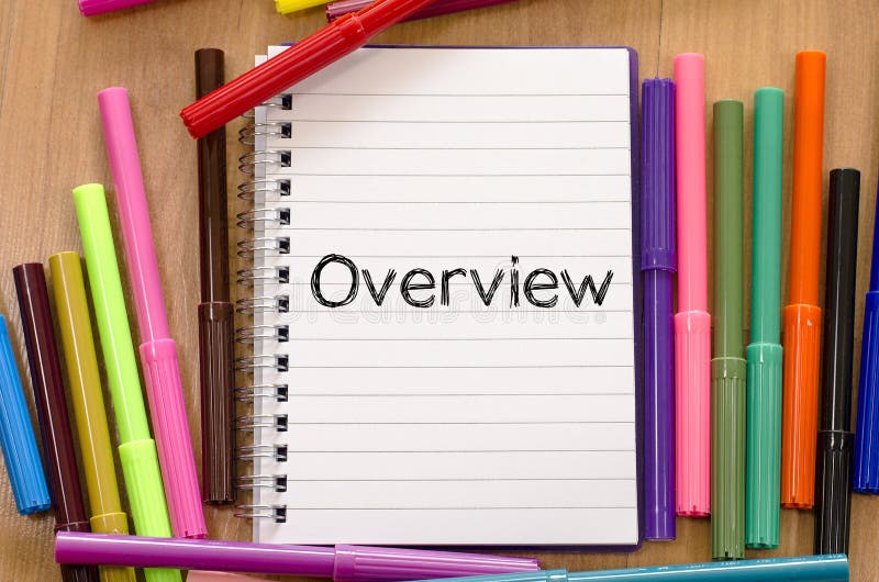 Overview Written on Notepad Stock Image - Image of growth, handwriting ...