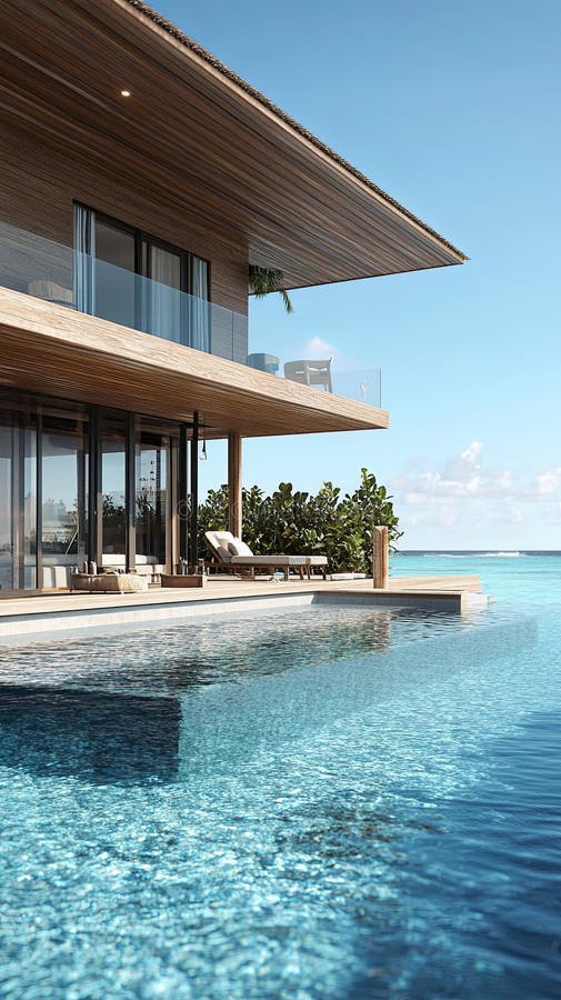 An Overwater Villa with a Private Balcony Pic Picture Stock Image ...