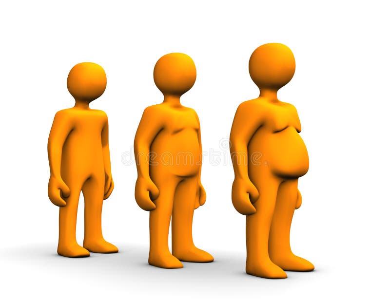 Overweight Man On Scale Stock Vector Illustration Of Idea 34454532
