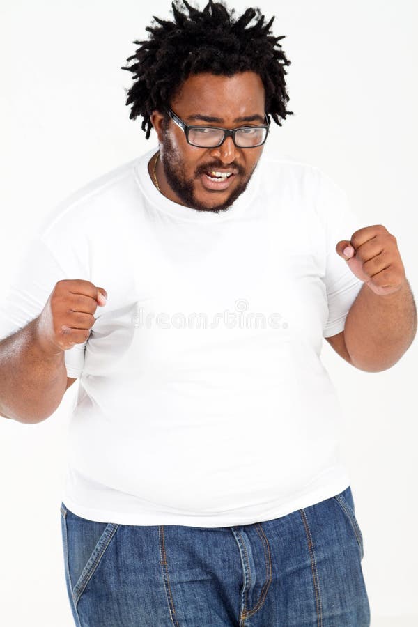 Overweight african man stock image. Image of overweight - 17872073