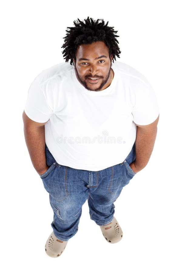 Overweight african man stock image. Image of overweight - 17872073