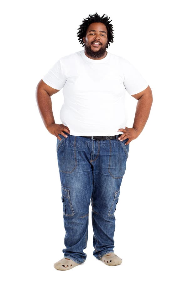 Overweight african man stock image. Image of shot, american - 17872073