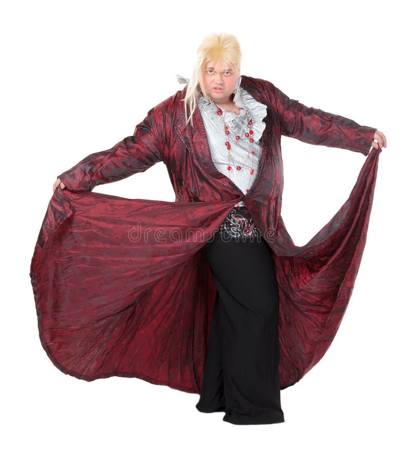 Overweight Entertainer or Disillusioned Drag Queen Stock Photo - Image ...