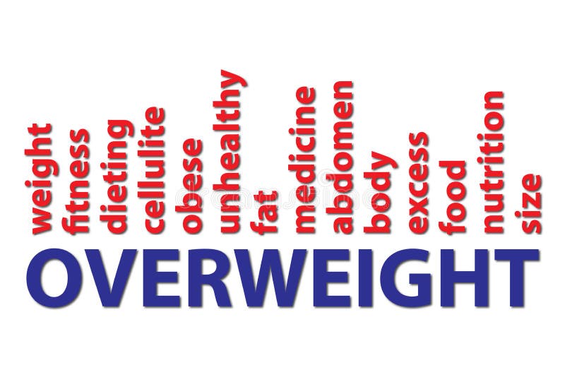 Overweight illustration stock vector. Illustration of overweight - 97154000