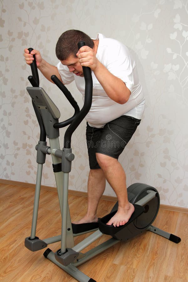 Overweight man exercising stock image. Image of exercise - 35909267